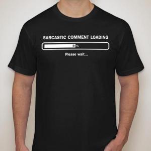 Funny Sarcastic Comment Loading Tshirt Tee S-xxl on Luulla
